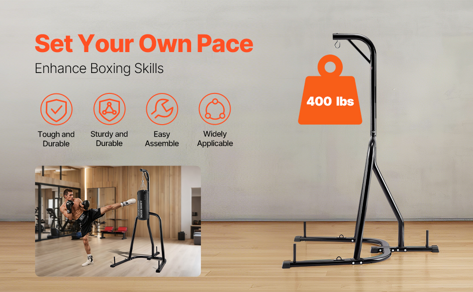 Heavy Duty Punching Bag Frame Boxing Punching Stand Steel for Gym ...