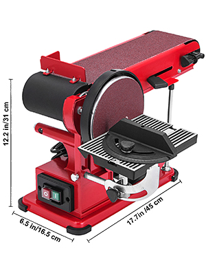 VEVOR Belt Sander 4" x 36", Disc Combo Sander 6",Electric Adjustable ...