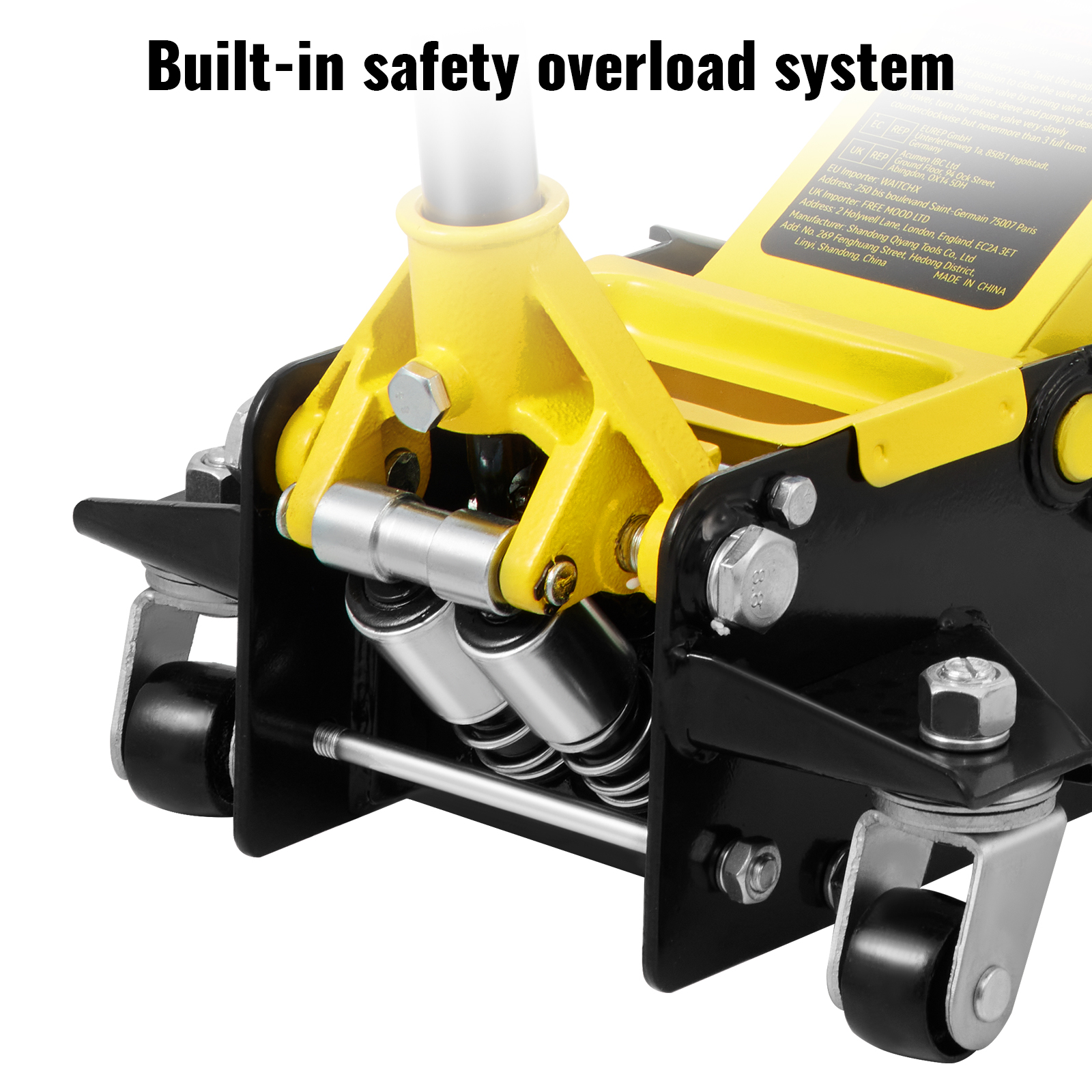 VEVOR Low Profile Floor Jack 2.5 Ton Heavy Duty Steel Dual Piston ...