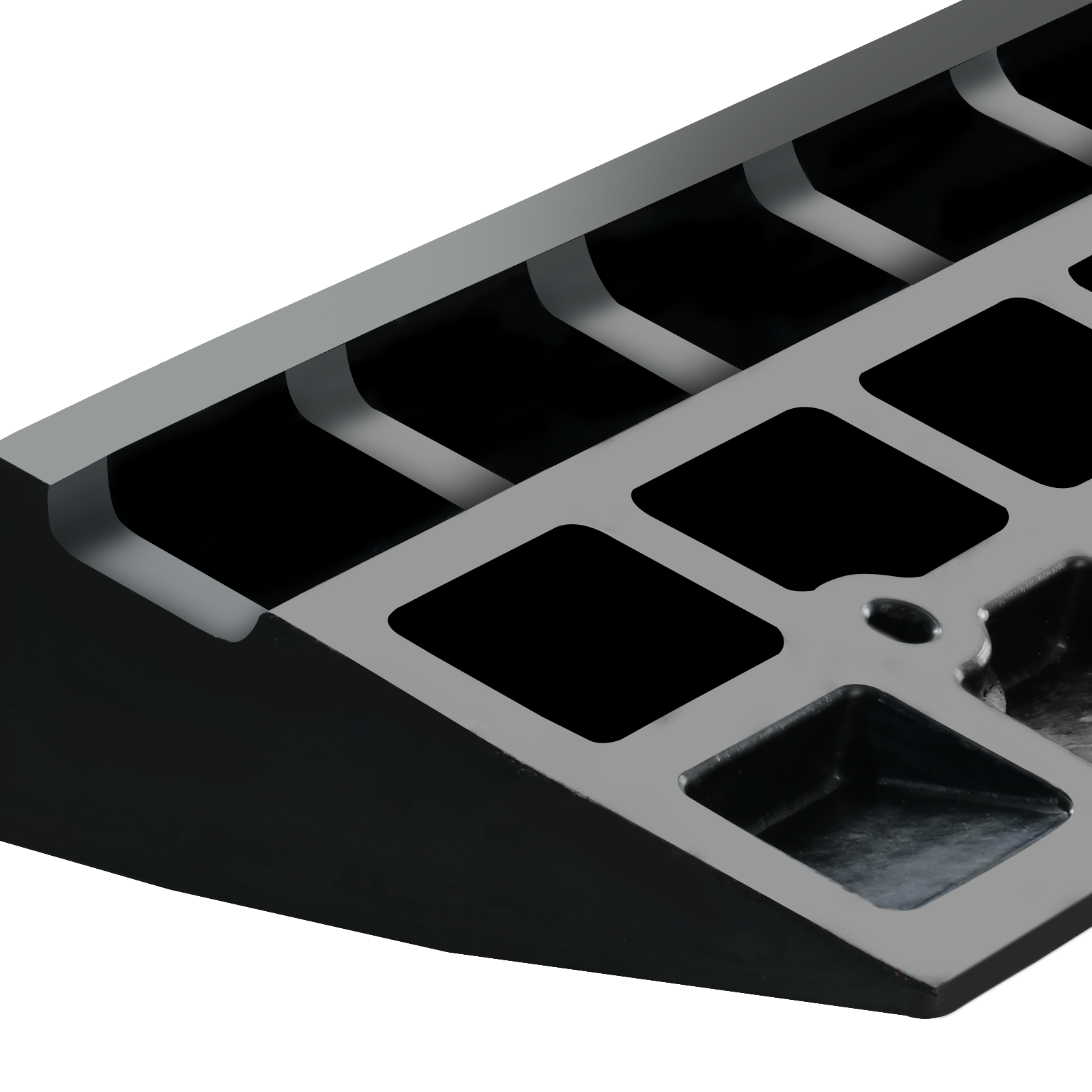 VEVOR Rubber Curb Ramp 3.7" Rise Height Sidewalk Curb Ramp, 10" Width ...
