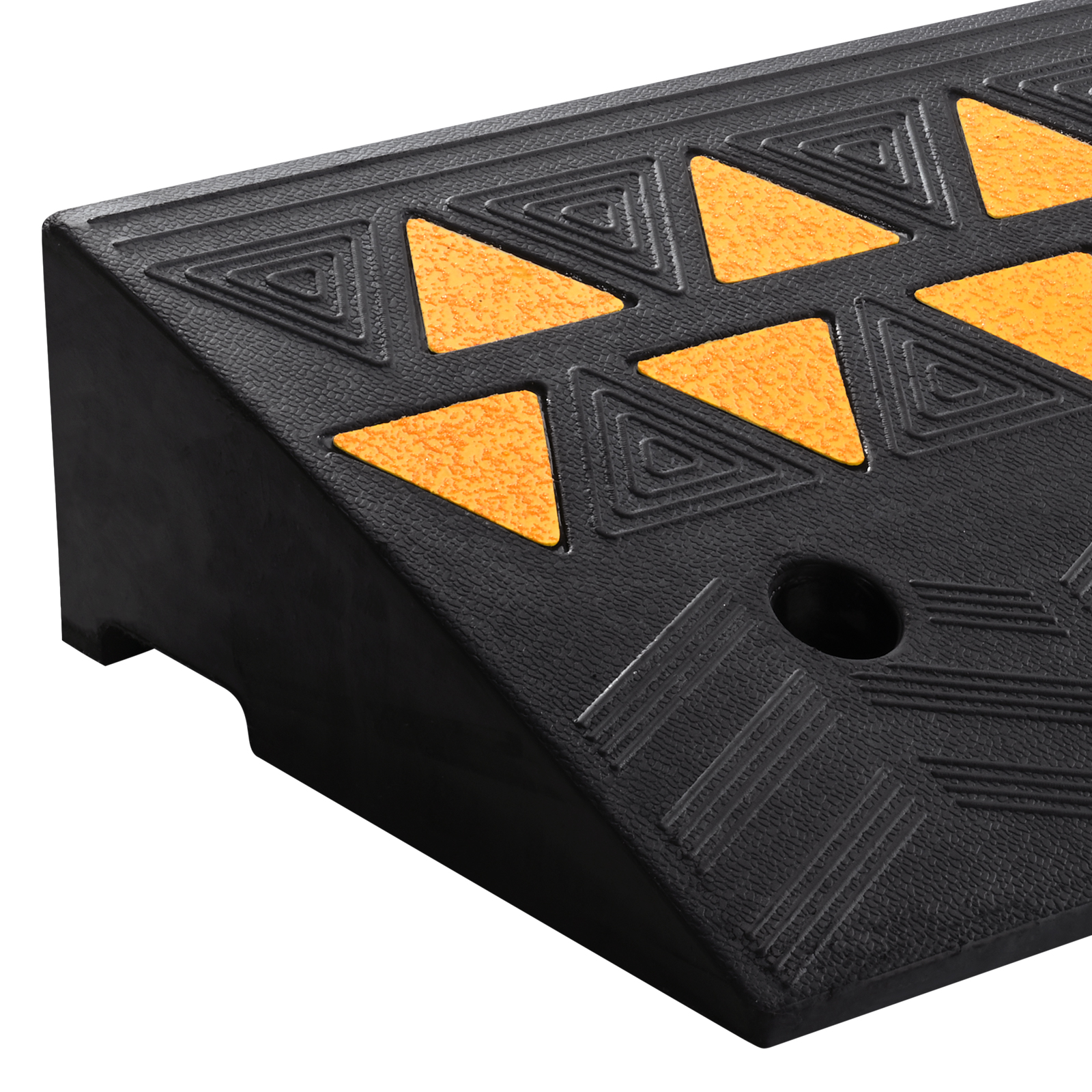VEVOR Rubber Curb Ramp 2 Pack, 12.7 cm Rise Height Heavy-Duty 15 tons ...