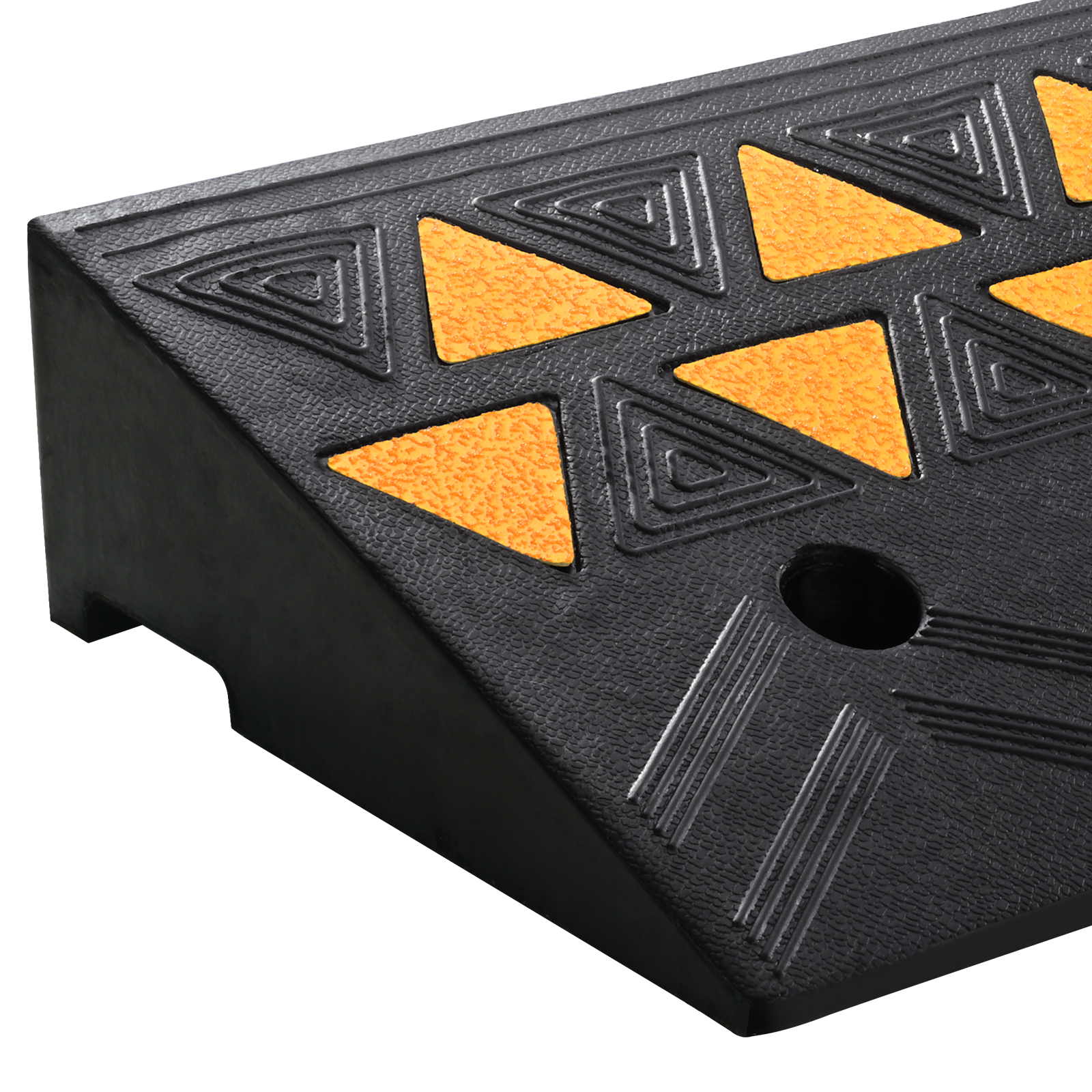 VEVOR Rubber Curb Ramp 2 Pack, 4.3" Rise Height Heavy-Duty 33069 lbs/15 ...