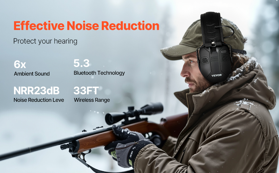 Safety Earmuffs Bluetooth Hearing Protection Ear Muffs Noise Reduction ...