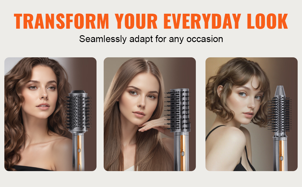 VEVOR Hair Dryer Brush 4-in-1 Professional Multi Hair Styler for Drying ...