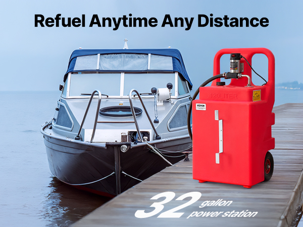 Only diesel！Fuel Caddy 32 Gallon Portable Fuel Tank with 12V DC ...
