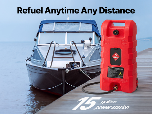 Both diesel and gasoline can be used！VEVOR Fuel Caddy 15 Gallon ...