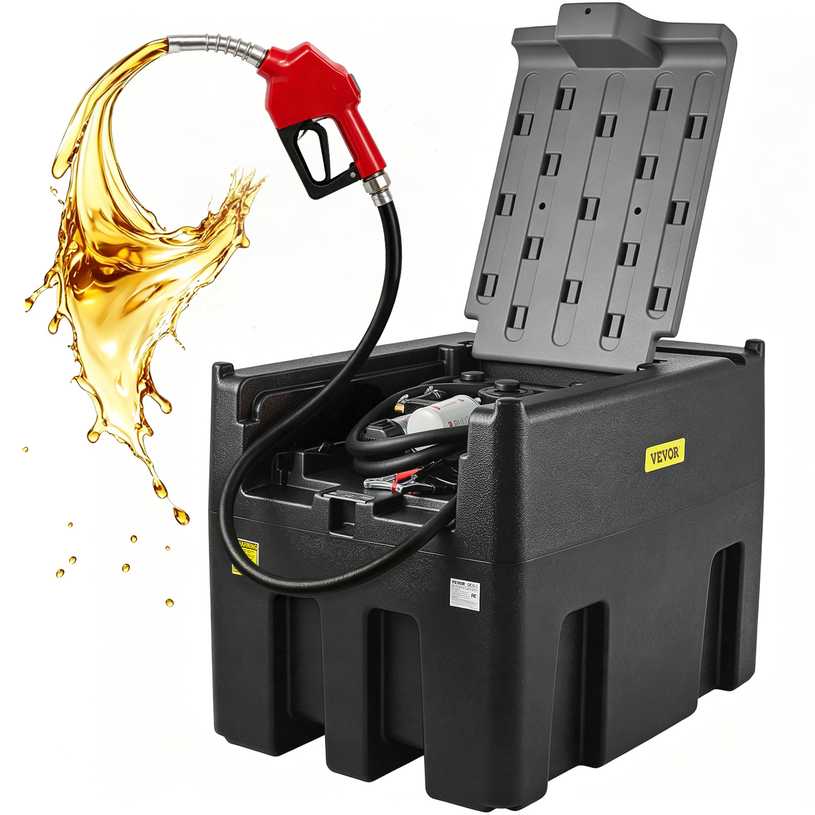 VEVOR Portable Diesel Tank, 116 Gallon Capacity & 10 GPM Flow Rate ...