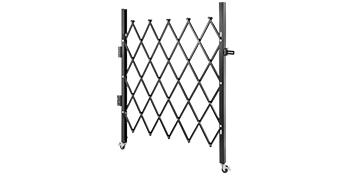 VEVOR Single Folding Security Gate, 48" H x 37" W Folding Door Gate ...