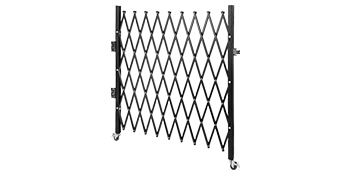 VEVOR Single Folding Security Gate, 50" H x 75" W Folding Door Gate ...