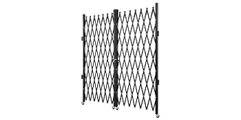 VEVOR Double Folding Security Gate, 7.1' H x 12.5' W Folding Door Gate ...
