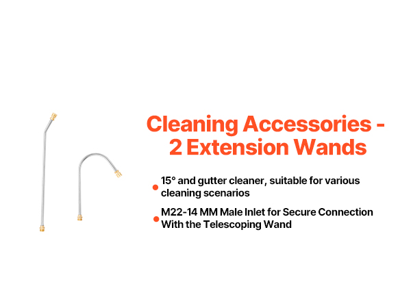 Pressure Washer Telescoping Wand 18 ft Brush Head Included Telescopic ...