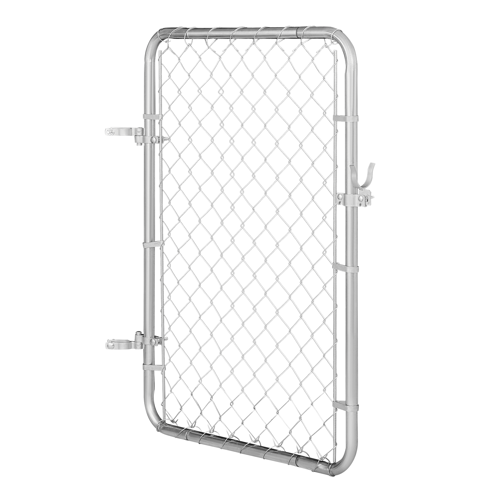 VEVOR Chain Link Fence Gate Fit 2-6 ft x 4 ft Garden Gate Posts Not ...