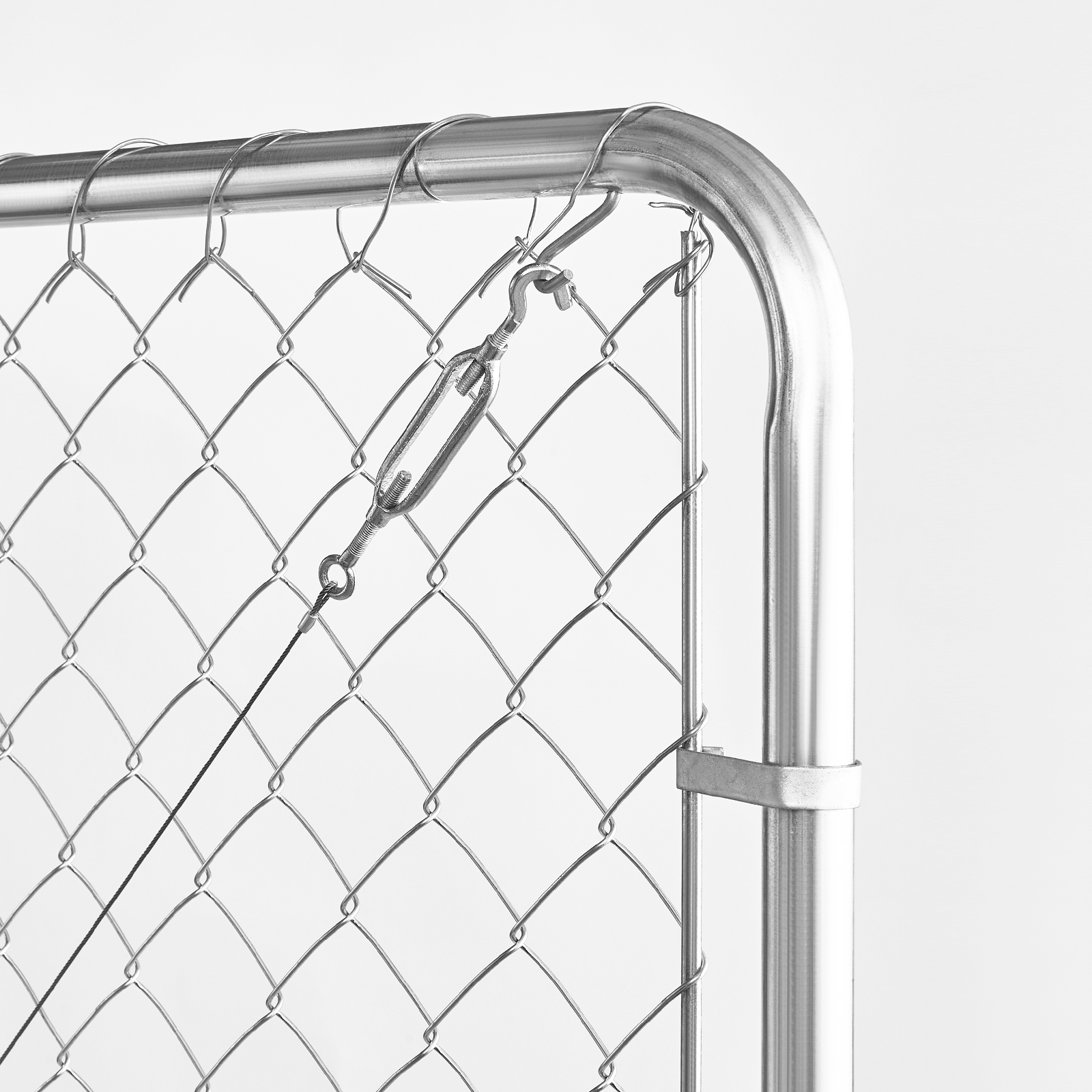 Chain Link Fence Gate Fit 3x4 ft Garden Fence Gate Adjustable Post Not ...