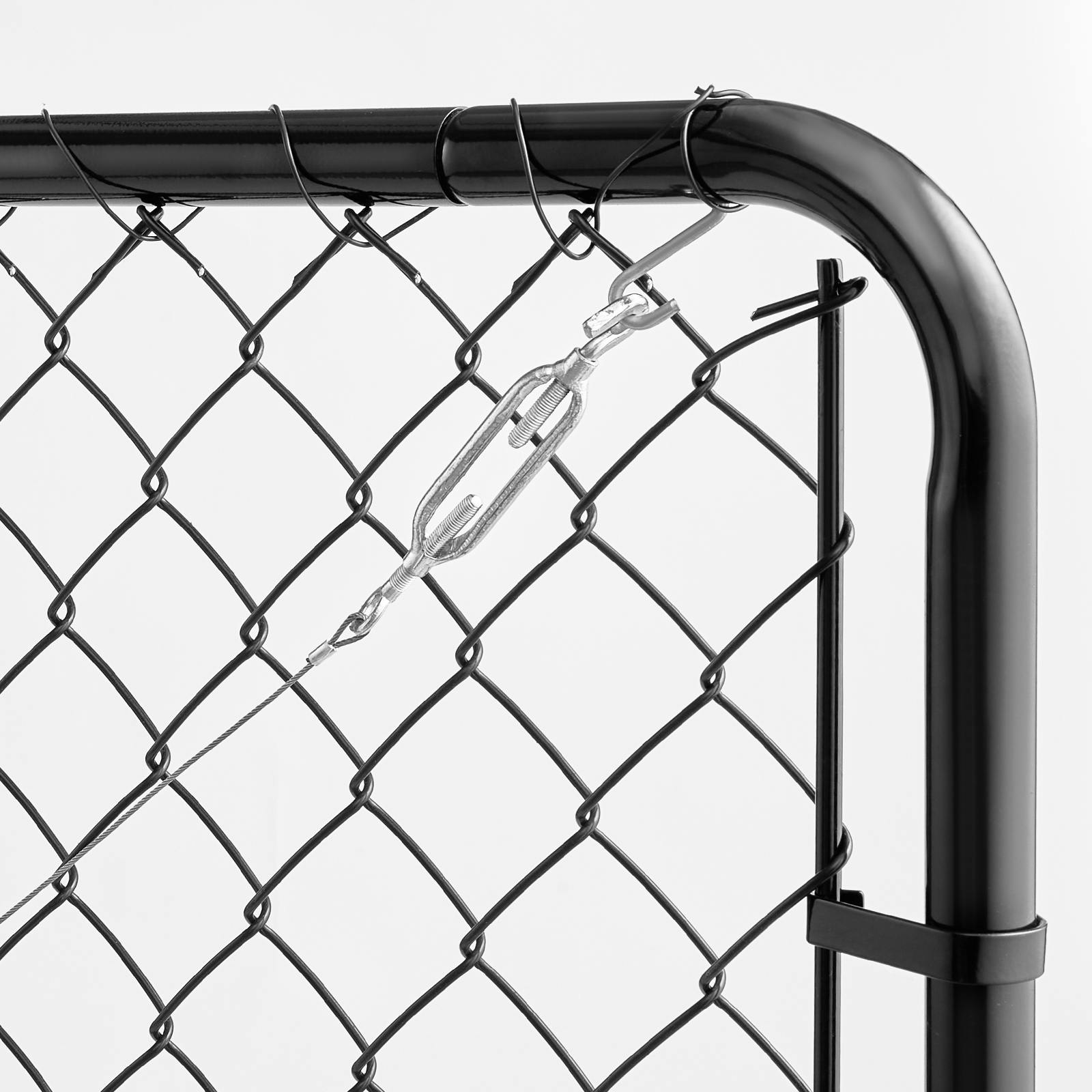 Chain Link Fence Gate Fit 2.2-6 x 6 ft Adjustable Garden Gate Posts Not ...