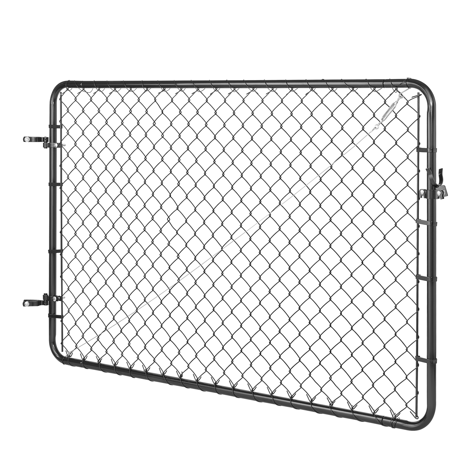 Chain Link Fence Gate Fit 2.2-6 x 6 ft Adjustable Garden Gate Posts Not ...
