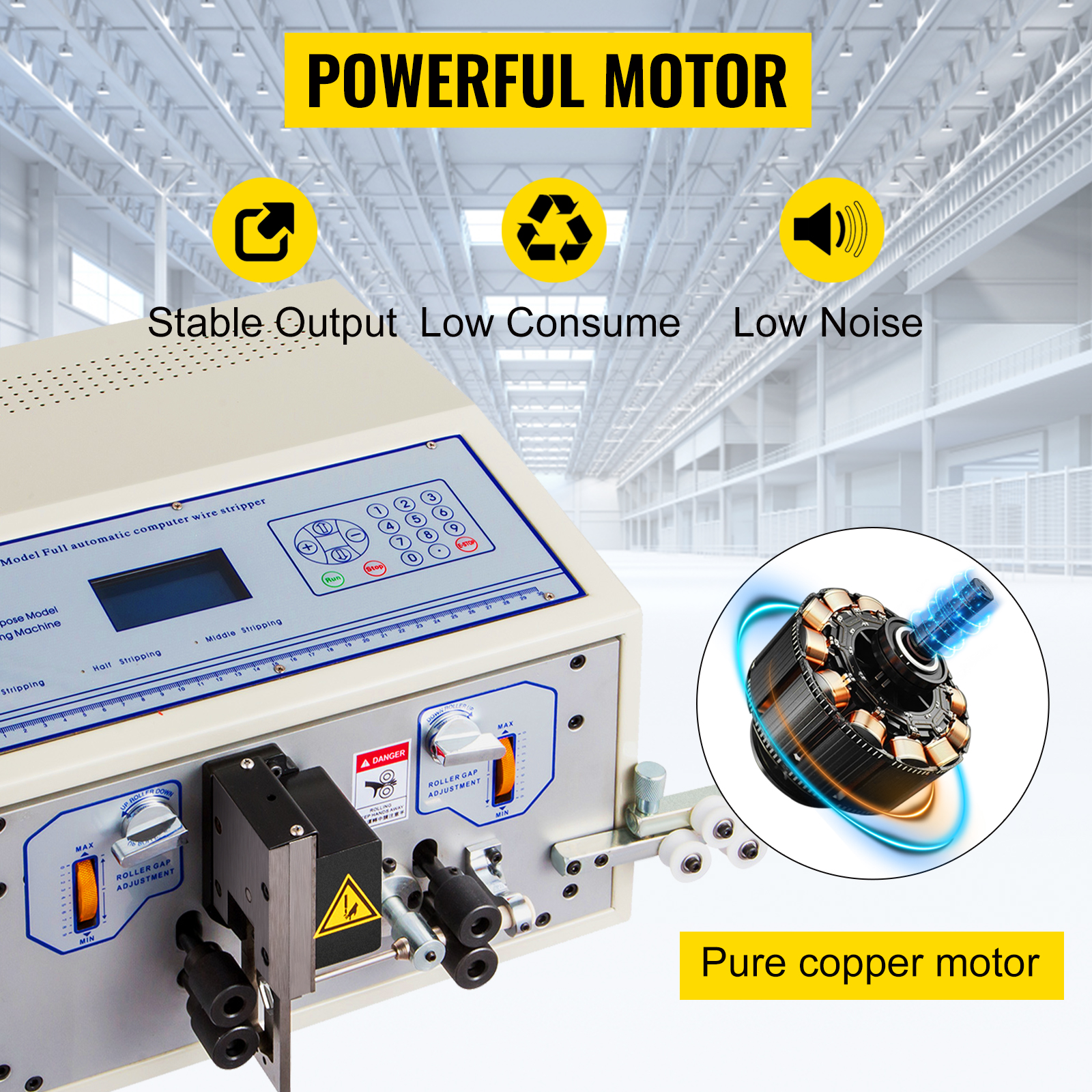 VEVOR SWT508-SD Computer Wire Cutting Stripping Peeling Machine 0.1-4 ...