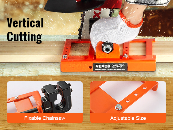 VEVOR Chainsaw Mill, Vertical Lumber Cutting Guide with 2"-6" Cutting ...
