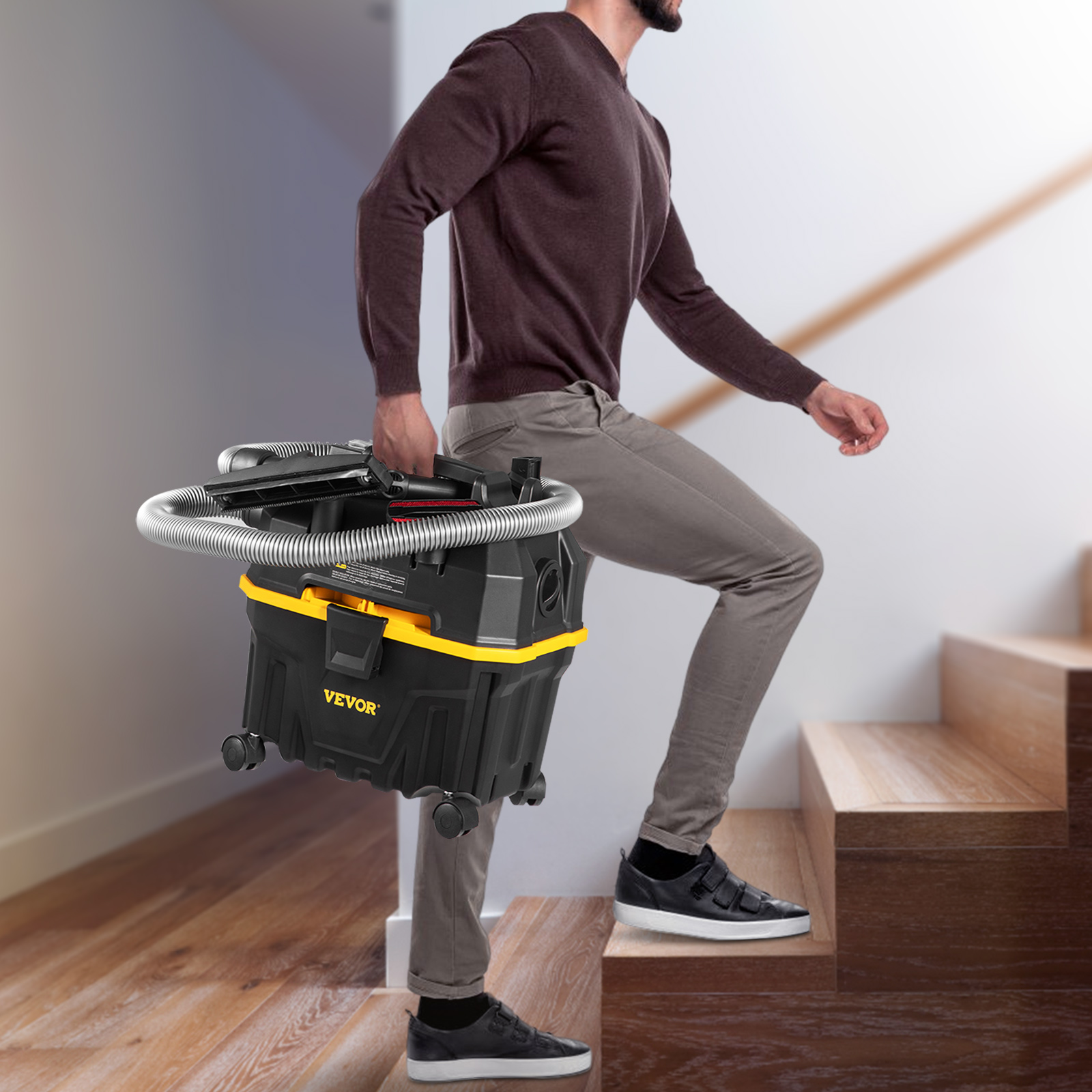 VEVOR Wet Dry Vac, 4 Gallon, 5 Peak HP, 3 in 1 Shop Vacuum with Blowing ...