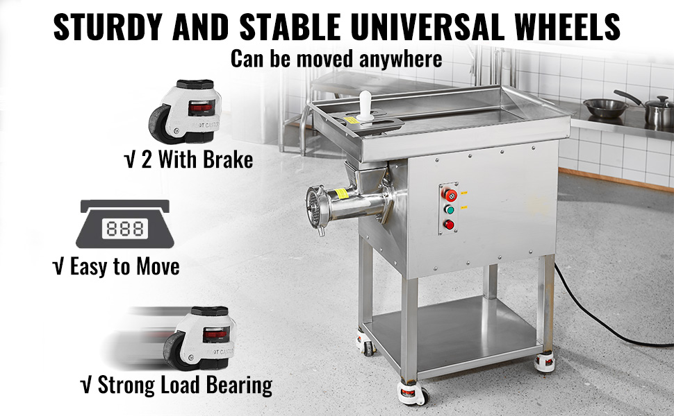 VEVOR Commercial Electric Meat Grinder 22Lb/Min 2200W Industrial ...