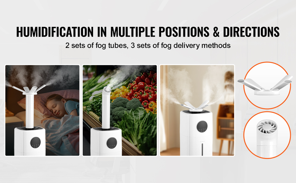 VEVOR Commercial Humidifier 21L Cool Mist for Up To 1291.7 Sq Ft Top Refill | VEVOR EU