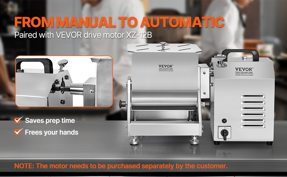 Vevor Manual Meat Mixer 60l Tilt Tank Mixing Max 60lb For Meat Sausage