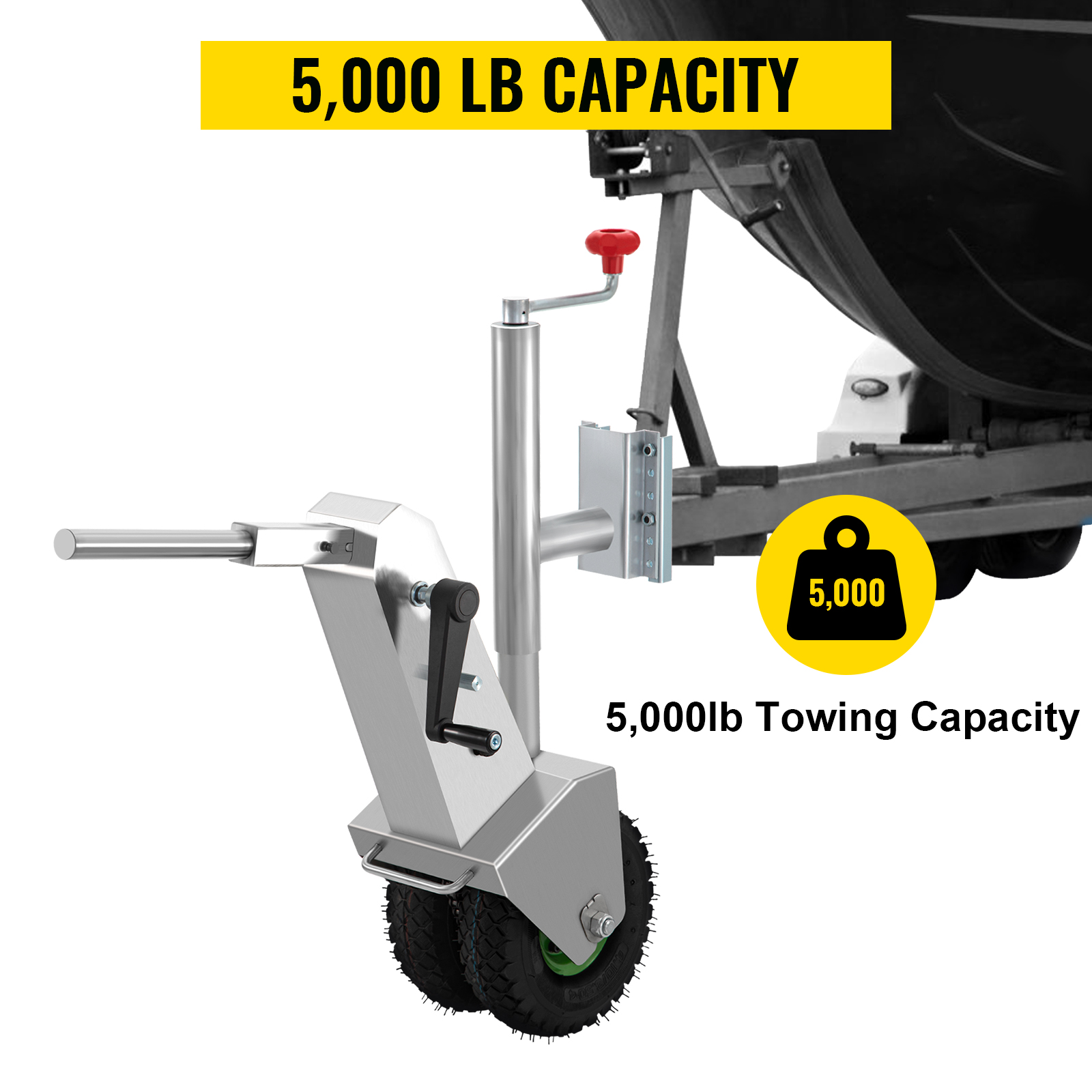 VEVOR Manual Trailer Dolly, 5000lb Load Capacity Trailer Mover Valet w ...