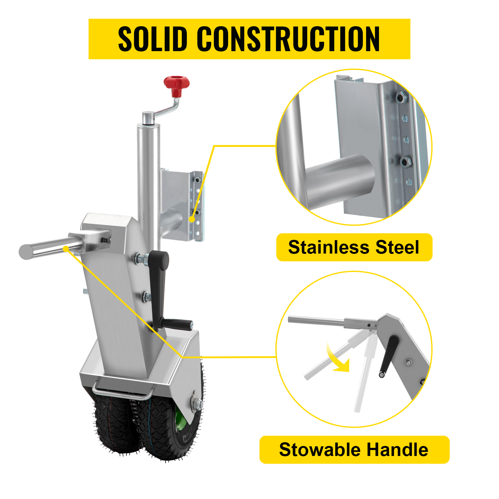 VEVOR Manual Trailer Dolly, 5000lb Load Capacity Trailer Mover Valet w ...