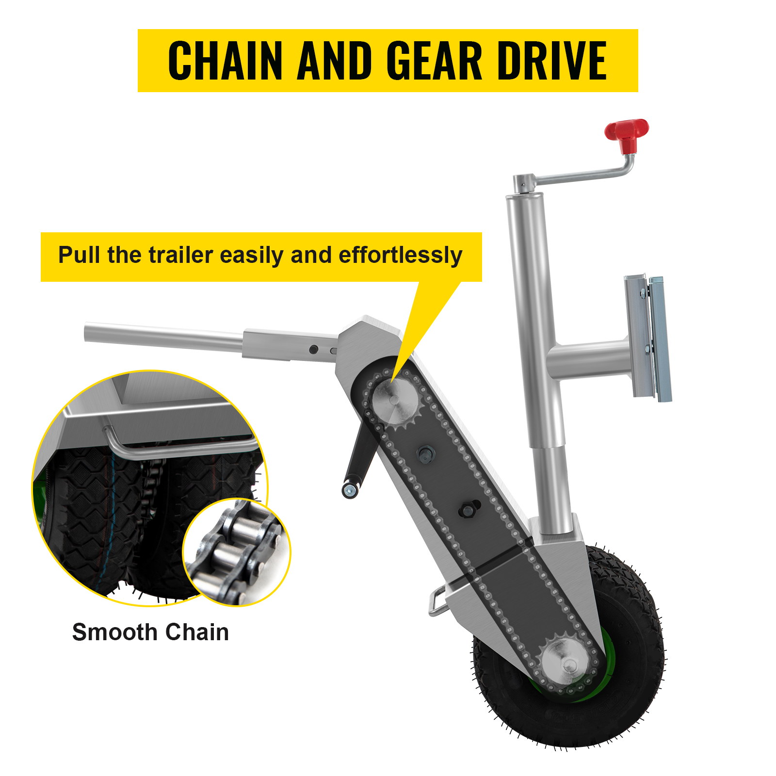 VEVOR Manual Trailer Dolly, 5000lb Load Capacity Trailer Mover Valet w ...