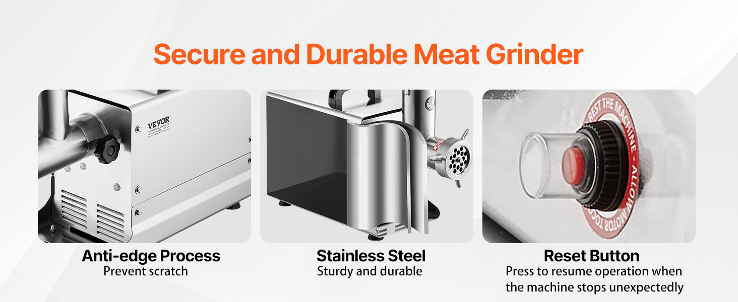 VEVOR Commercial Electric Meat Grinder 5 Lbs/Min Sausage Stuffer Maker ...