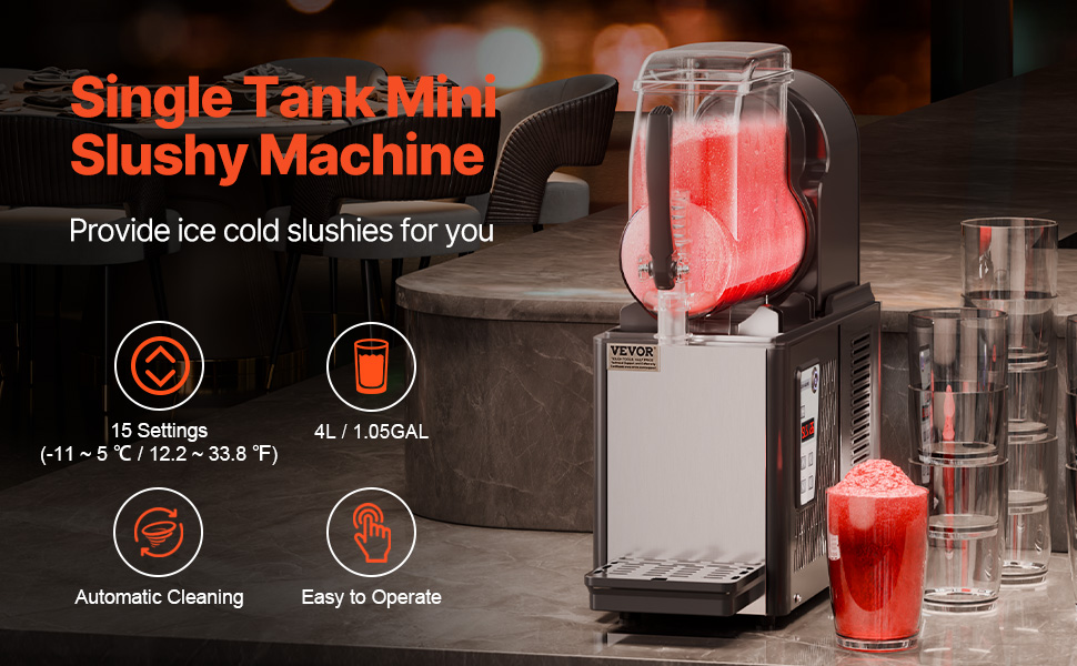 4L Commercial Slushy Machine Margarita Smoothie Frozen Drink Slushie ...