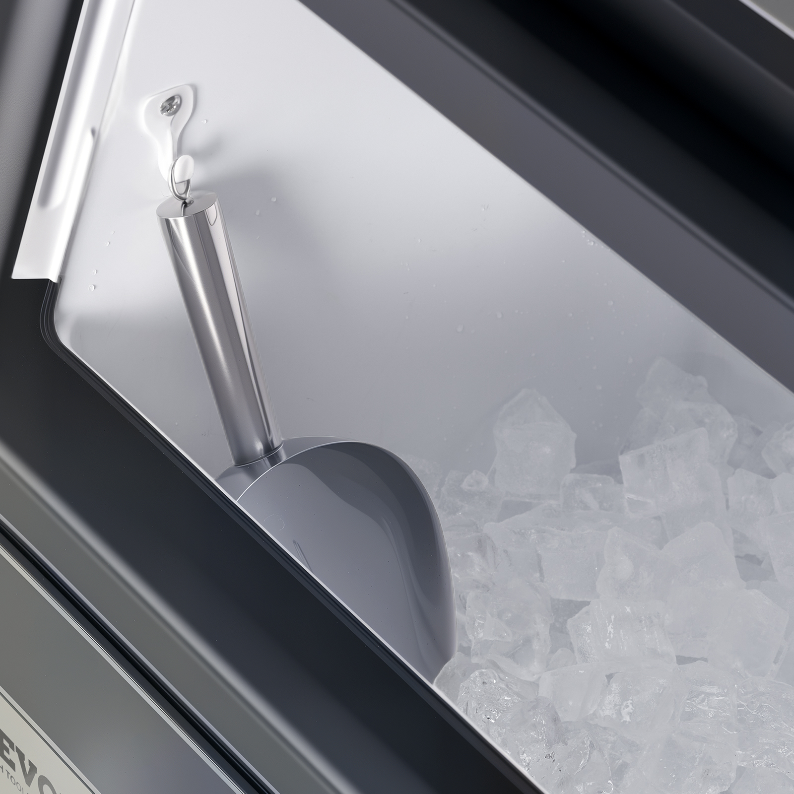 VEVOR Commercial Ice Maker Freestanding Cabinet Machine 100lbs/24H 45 ...