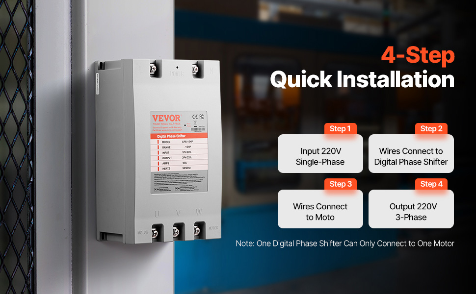 3 Phase Converter 15HP 53A 220V Single to 3 Phase 220V-240V Input ...