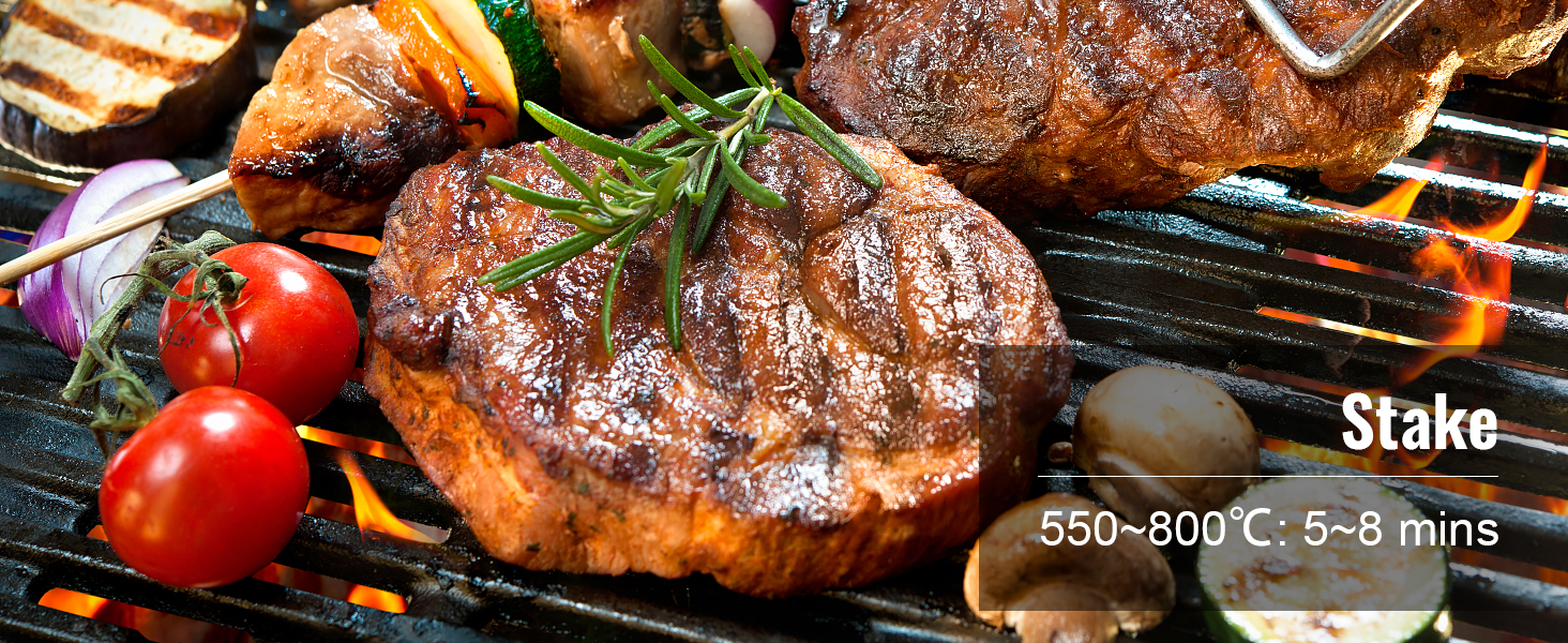 VEVOR 24" Ceramic Barbecue Grill Smoker Portable Round Outdoor Grill ...