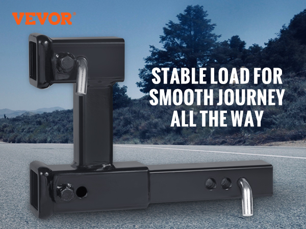 VEVOR Dual Hitch Extension, for 2" Trailer Hitch Receiver, Hitch ...