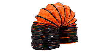 VEVOR 16 FT PVC Flexible Duct Hosing for 12 INCH Exhaust Fan, Orange ...