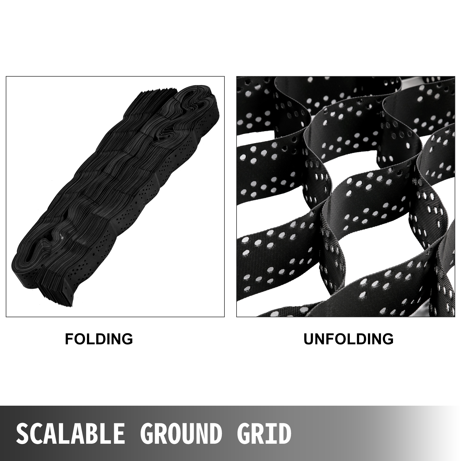 VEVOR Geo Grid Ground Grid 9x17 ft, Geo Cell Grid 4 Inch Thick, Gravel ...
