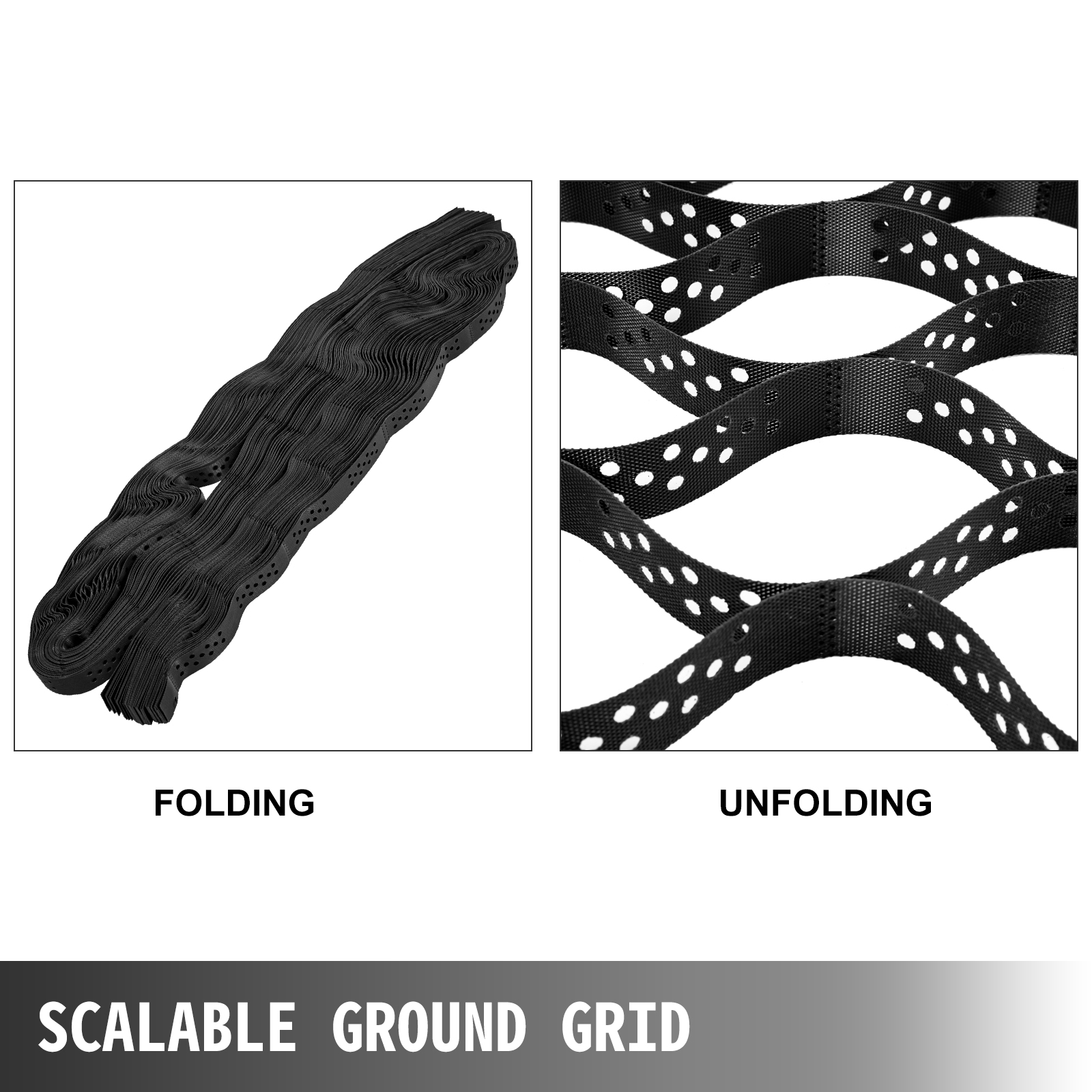 VEVOR Geo Grid Ground Grid 9x17 ft, Geo Cell Grid 2 Inch Thick, Gravel ...