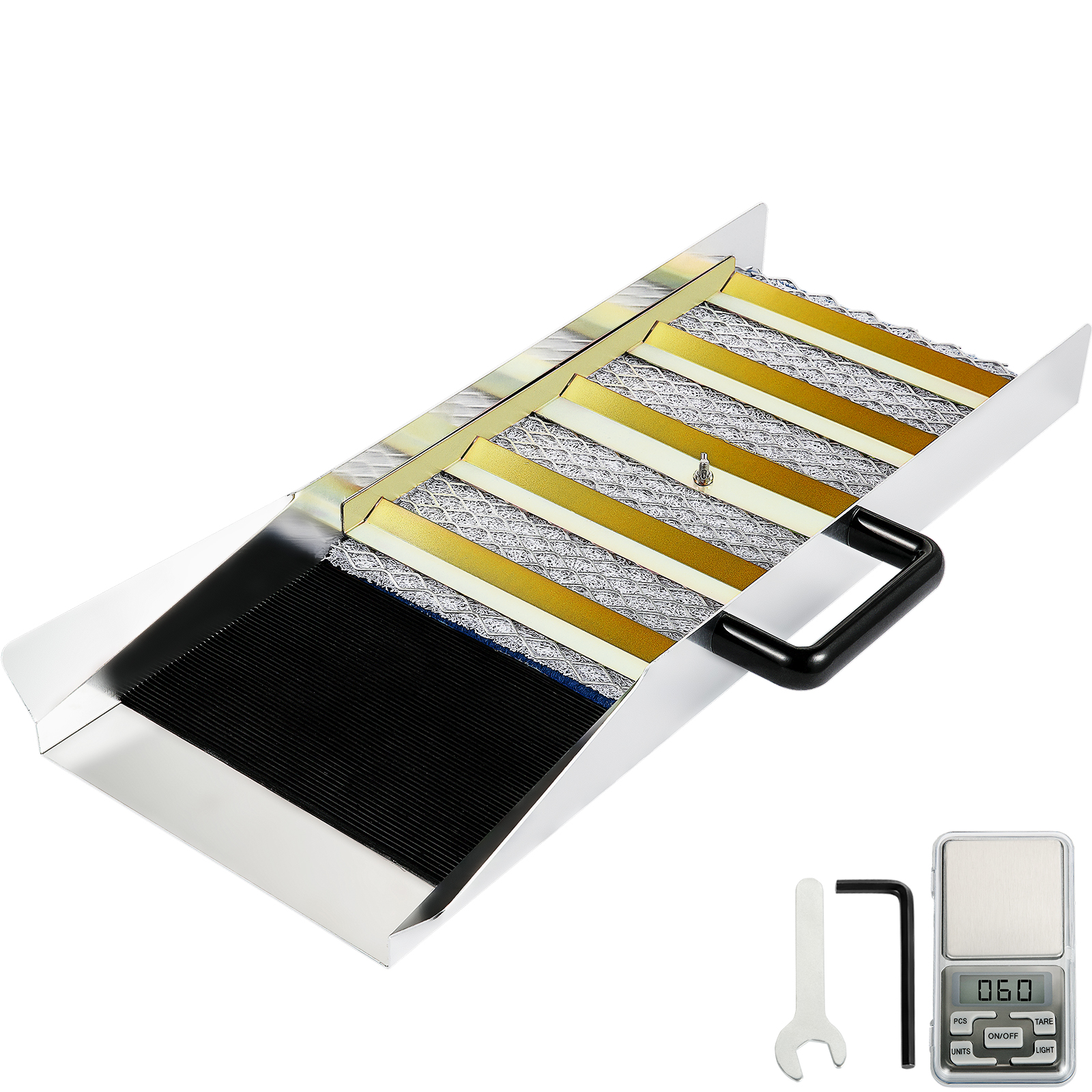 VEVOR Aluminum Alloy Sluice Box, Compact 24" Mini Sluice Boxes for Gold ...