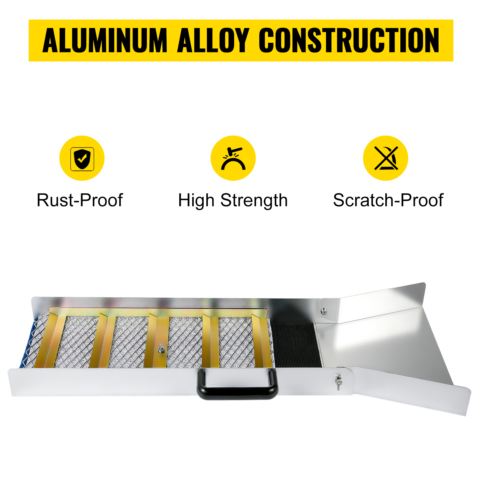 VEVOR Aluminum Alloy Sluice Box, Compact 30" Long Sluice Boxes for Gold ...