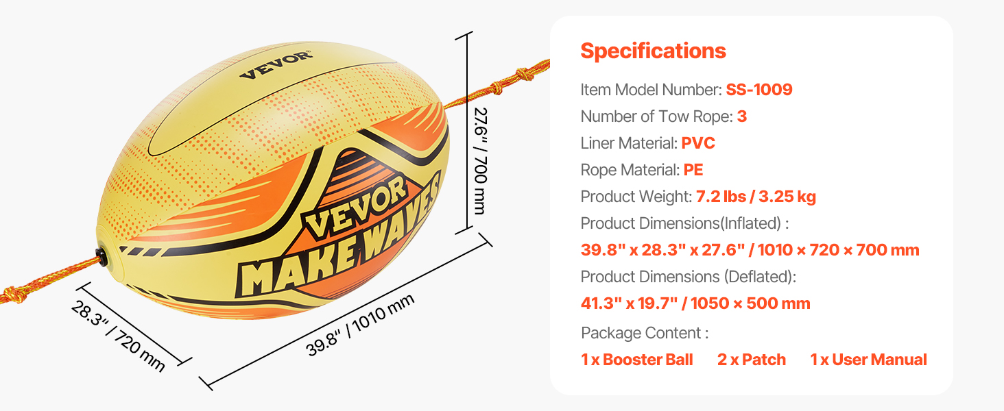 Booster Ball for Towable Inflatable PVC Booster Balls for Boating ...