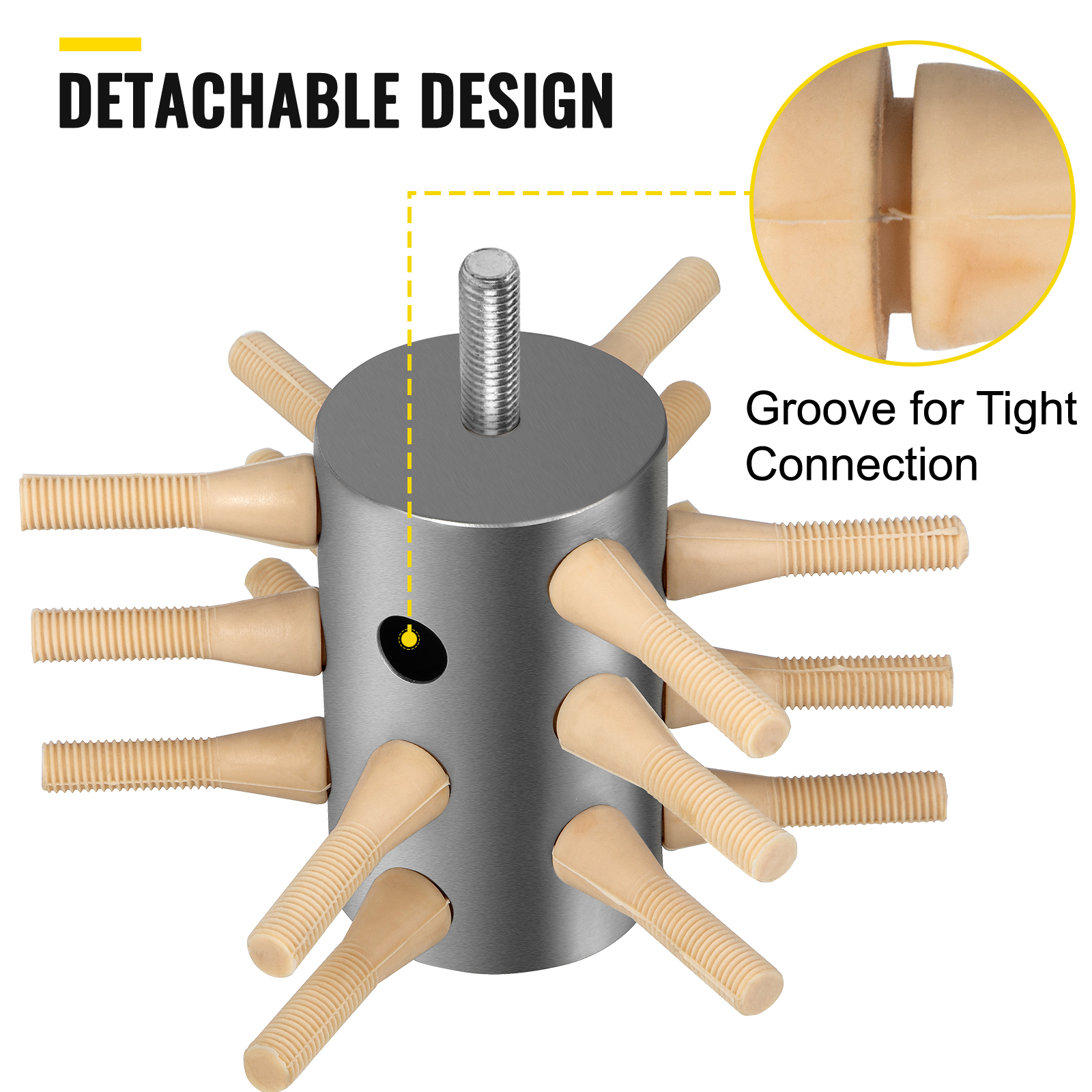 VEVOR Chicken Plucker Drill Attachment, Stainless Steel Drill Chicken ...