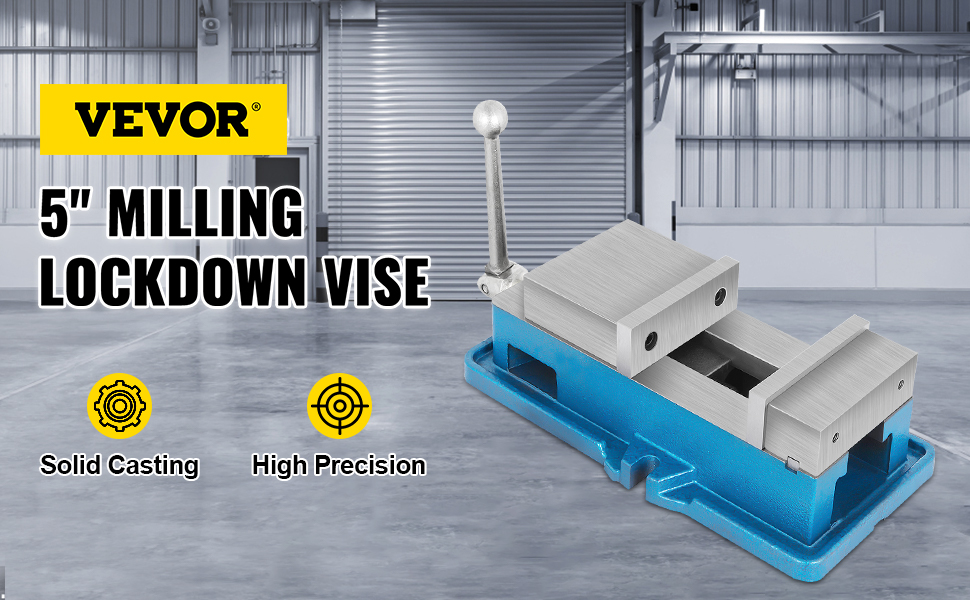 VEVOR 5" Super-Lock Vise For NC/CNC Machines Bench Clamp Vise High ...