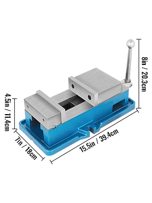 VEVOR 5" Super-Lock Vise For NC/CNC Machines Bench Clamp Vise High ...