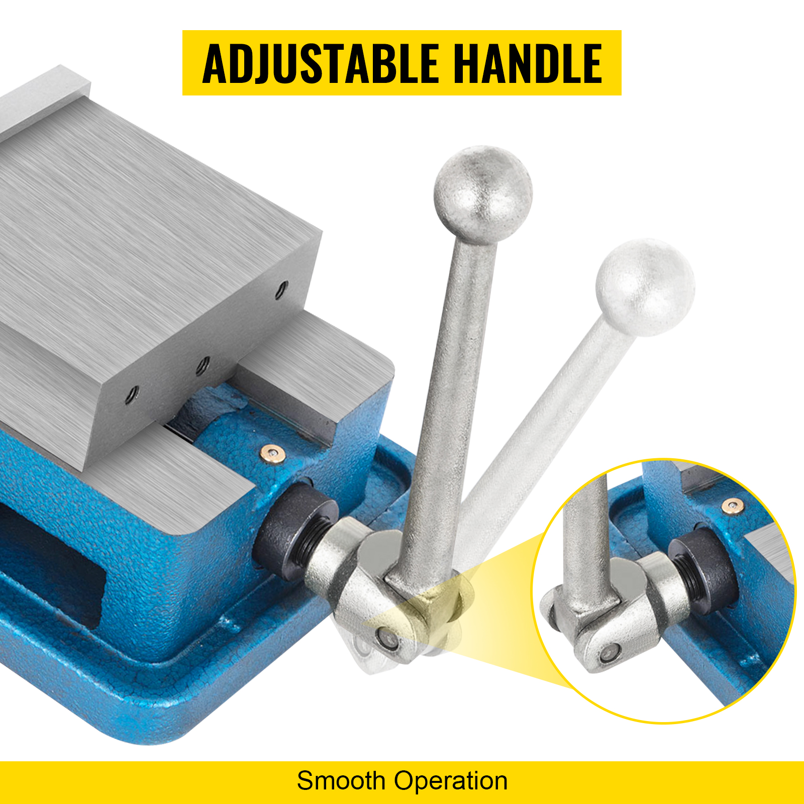 VEVOR 5" Super-Lock Vise For NC/CNC Machines Bench Clamp Vise High ...