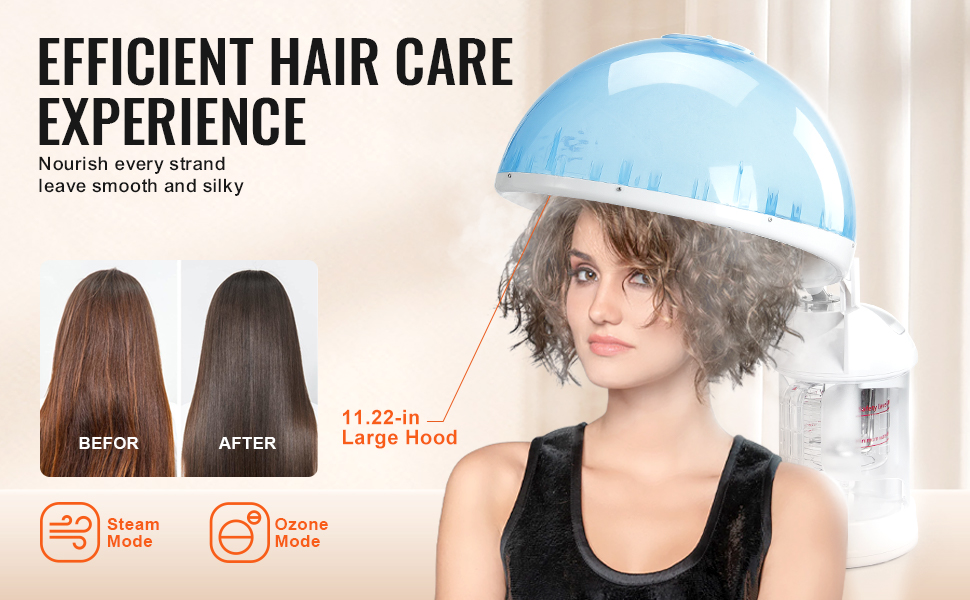 VEVOR 2 in 1 Hair & Facial Steamer Professional Hair Steamer with ...