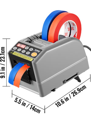 VEVOR Automatic Tape Dispenser Adhesive Electric Tape Cutter Packaging ...