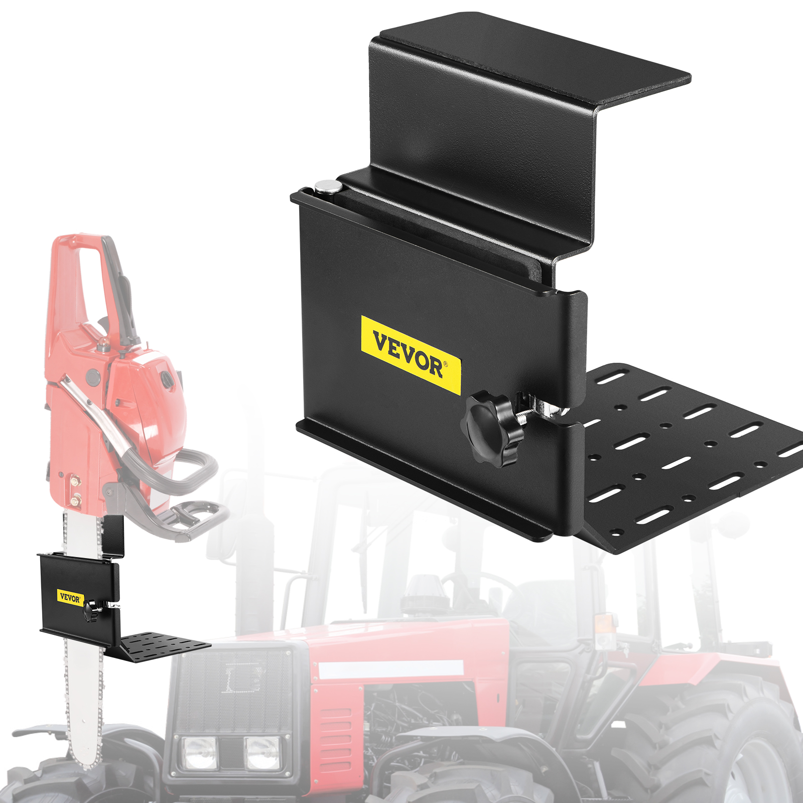 VEVOR Chainsaw Holder, Powder Coated Steel Chain, Tool Mount ...