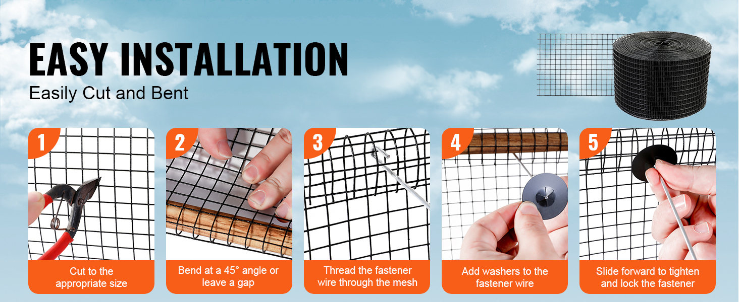 VEVOR 8 inch x 100ft Solar Panel Bird Guard, Critter Guard Roll Kit ...
