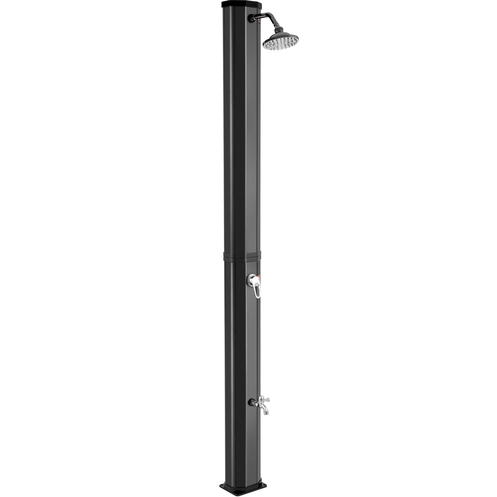 VEVOR Solar Heated Shower, 9.2Gal Outdoor Solar Shower, 7FT Solar ...