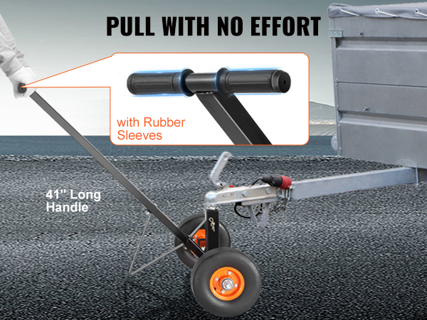 VEVOR Adjustable Trailer Dolly, 600lbs Tongue Weight Capacity, Carbon ...